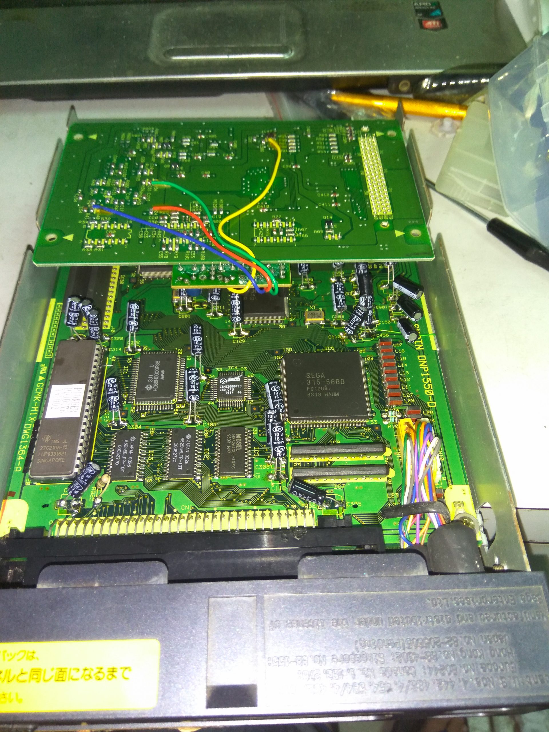 Pioneer LaserActive CLD-A100 維修心得 SEGA PC ENGINE PAC – 65K2數位科技之二毛碎碎念